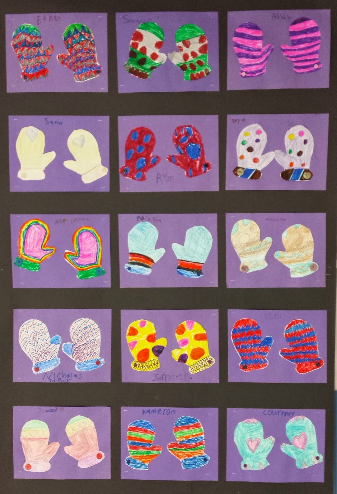 Mrs. Pearce's Art Room : Matching Mittens