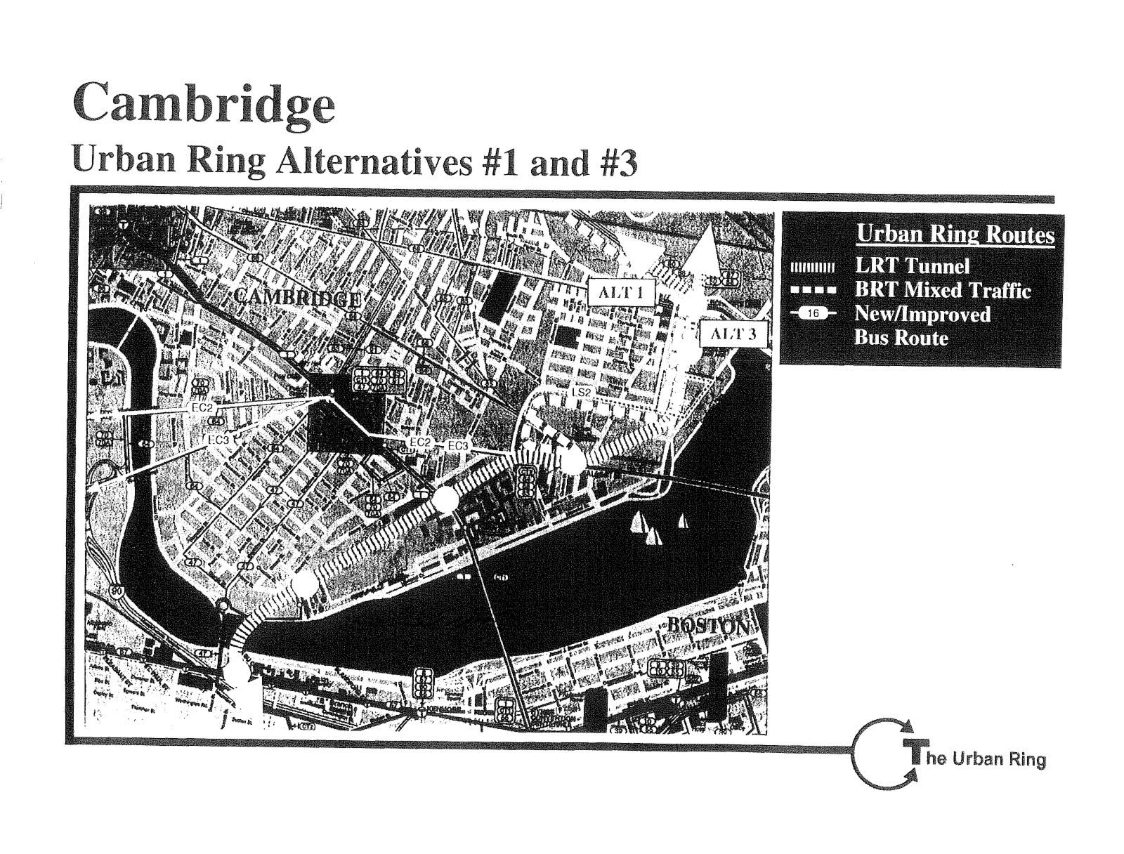 Charles River White Geese Blog: Urban Ring Rail Maps, two options ...