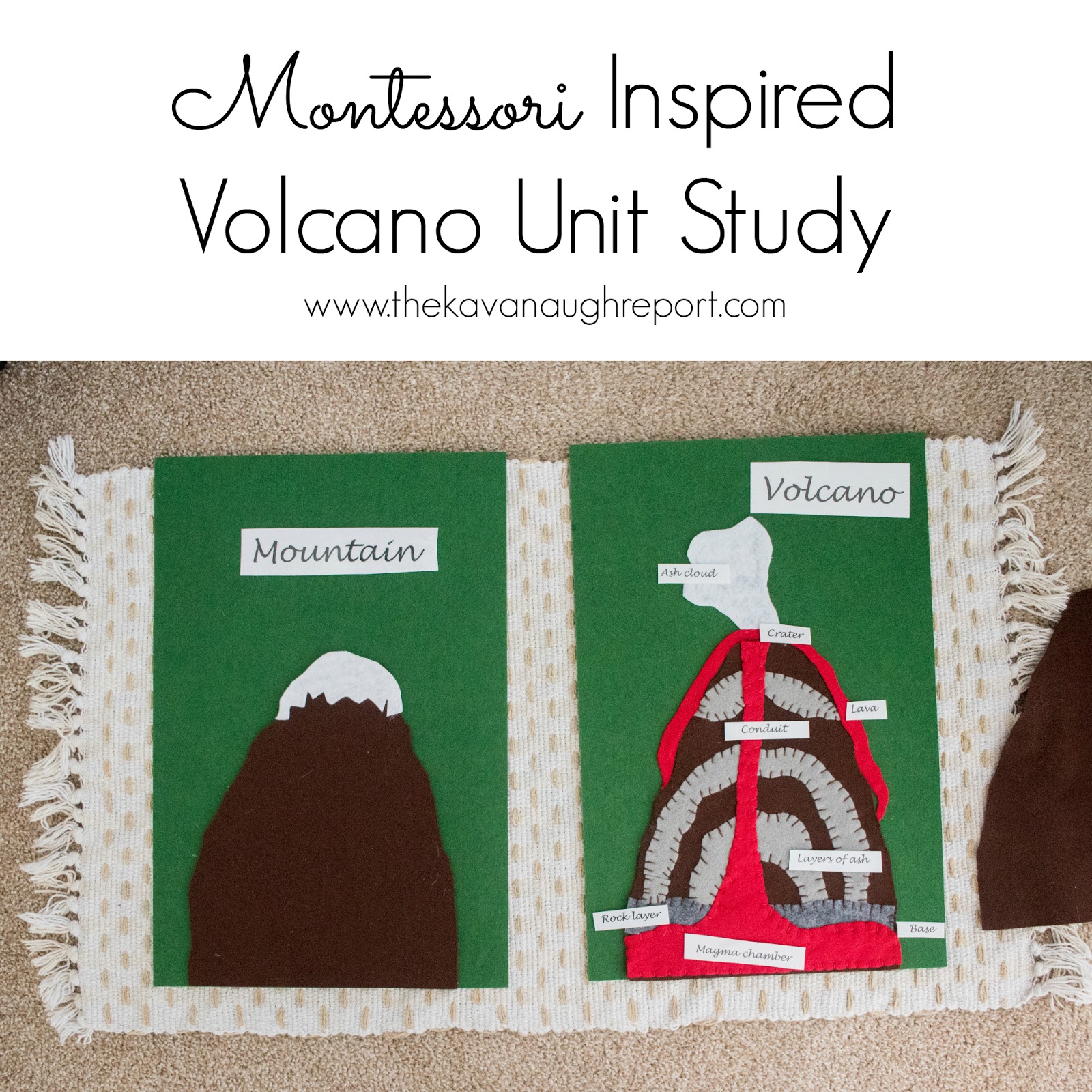 Montessori Inspired Volcano Study