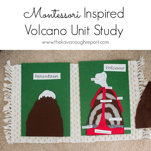 Montessori Inspired Volcano Study