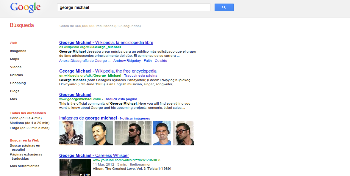 Cambios en la interfaz de Google para 2013