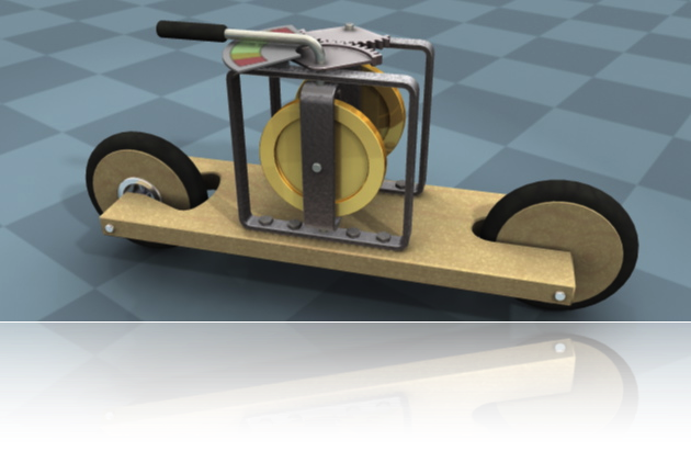 wind and water and earth: Gyro stabilized monorail