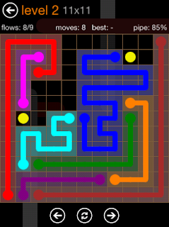 Flow Free Answers: 11x11