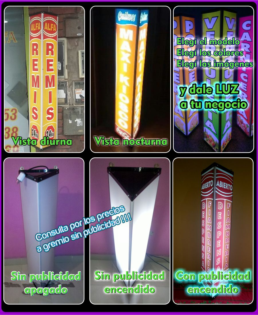 Cartel frontlight: Cartel Triangular Luminoso - Witty Publicidad