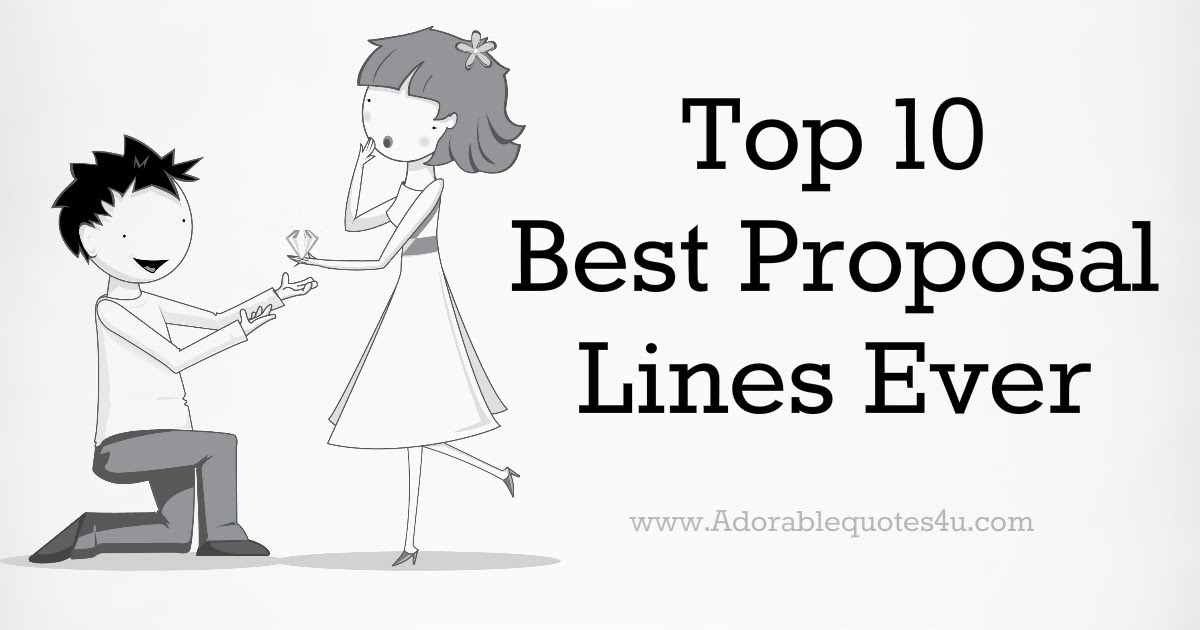 Mesmerizing words: Top 10 Best Proposal Lines Ever