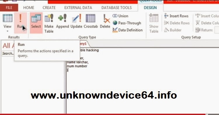 Sql Tutorial Learn Sql In Microsoft Access Unknowndevice64 How To