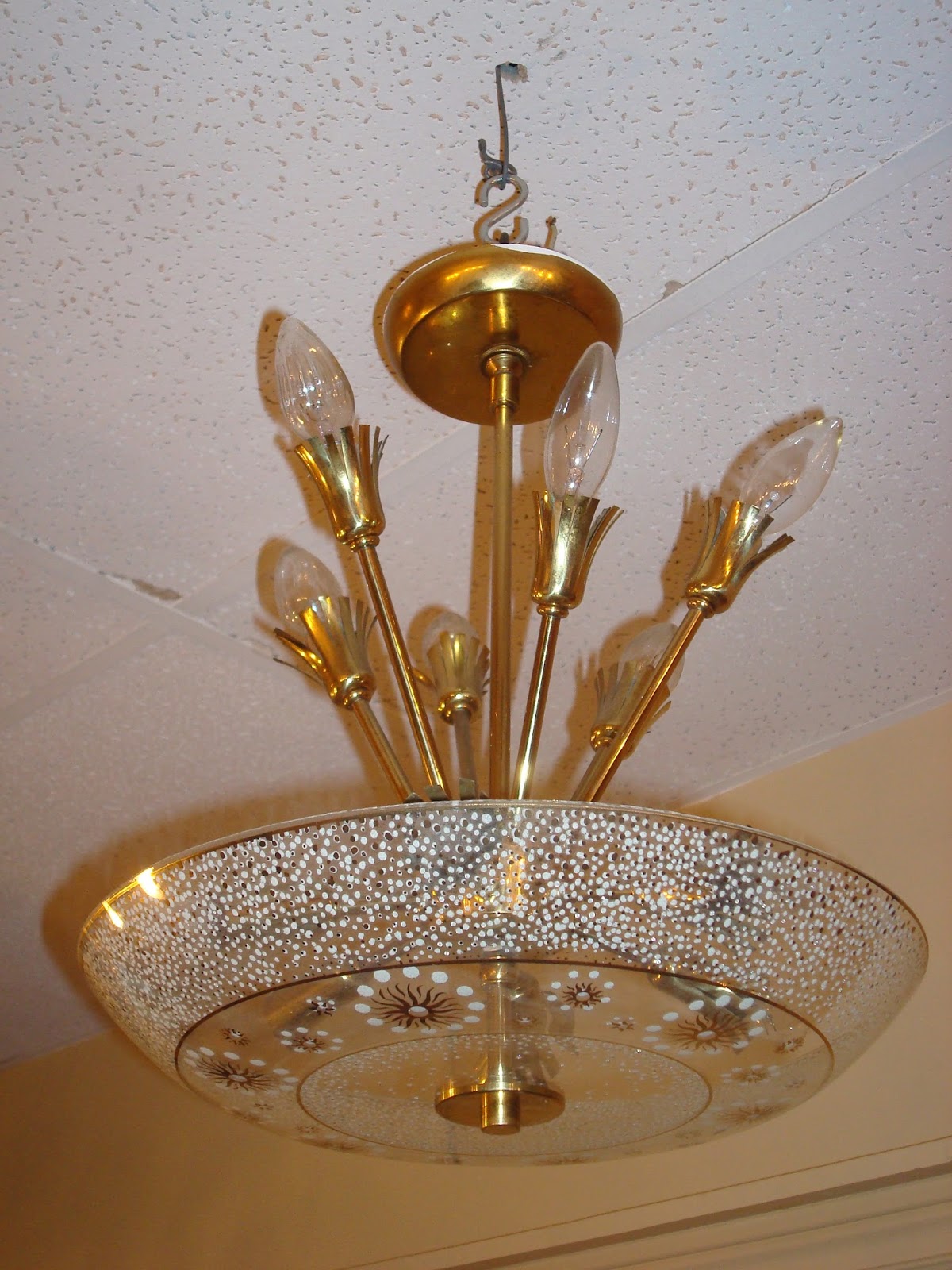 Era Antiques: Mid Century Atomic Age Brass and Glass Astral Designed ...