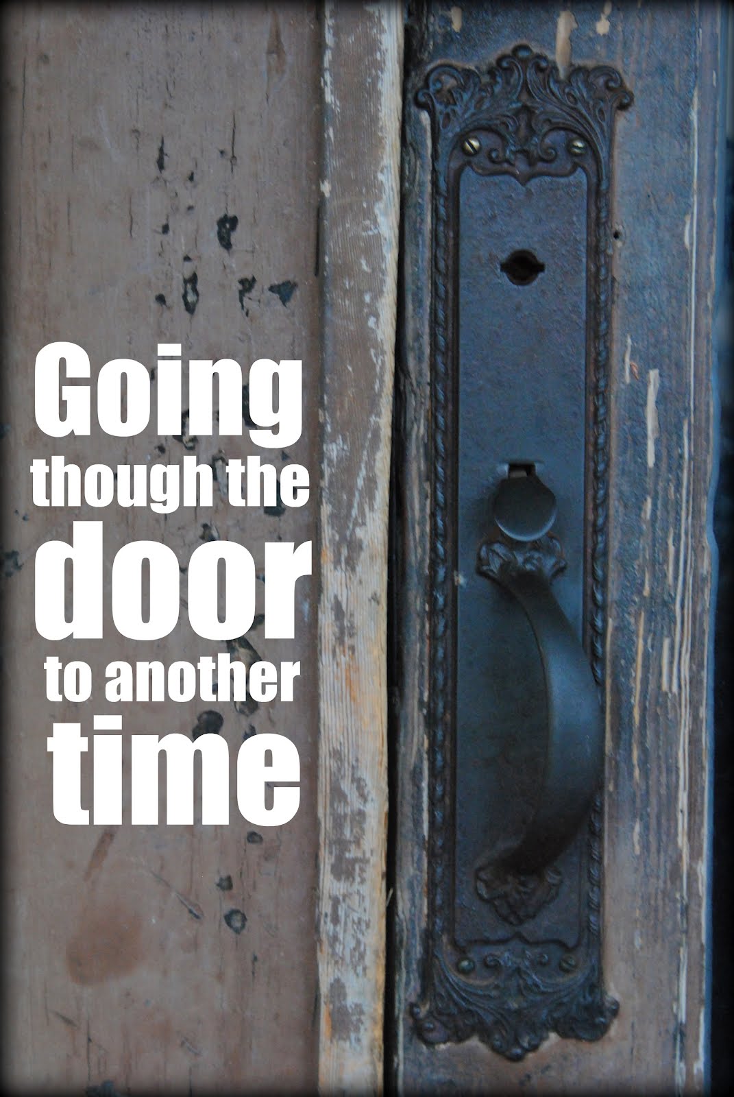 The glass of Photo Geo: Going through the door to another time