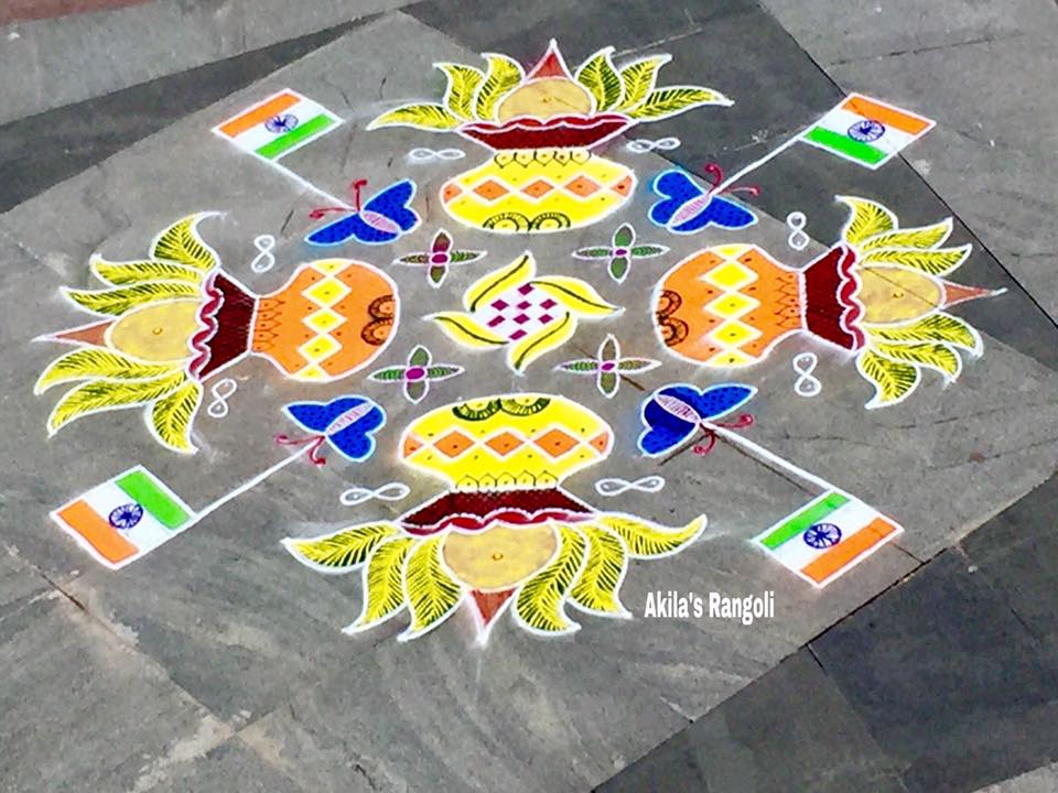 TELUGU WEB WORLD: 68TH REPUBLIC DAY SPECIAL MUGGULU 26012017 FESTIVAL ...