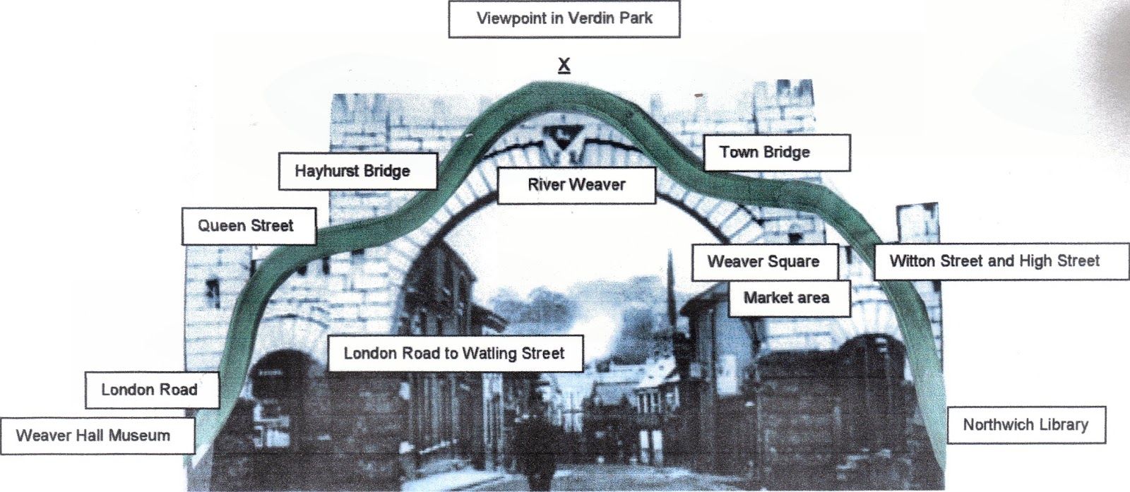 Northwich Salt & History: Installations along the Salt Arch Route