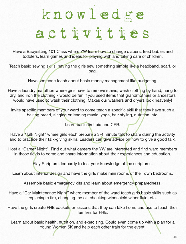 Stand & Shine Magazine: Knowledge Activity Ideas