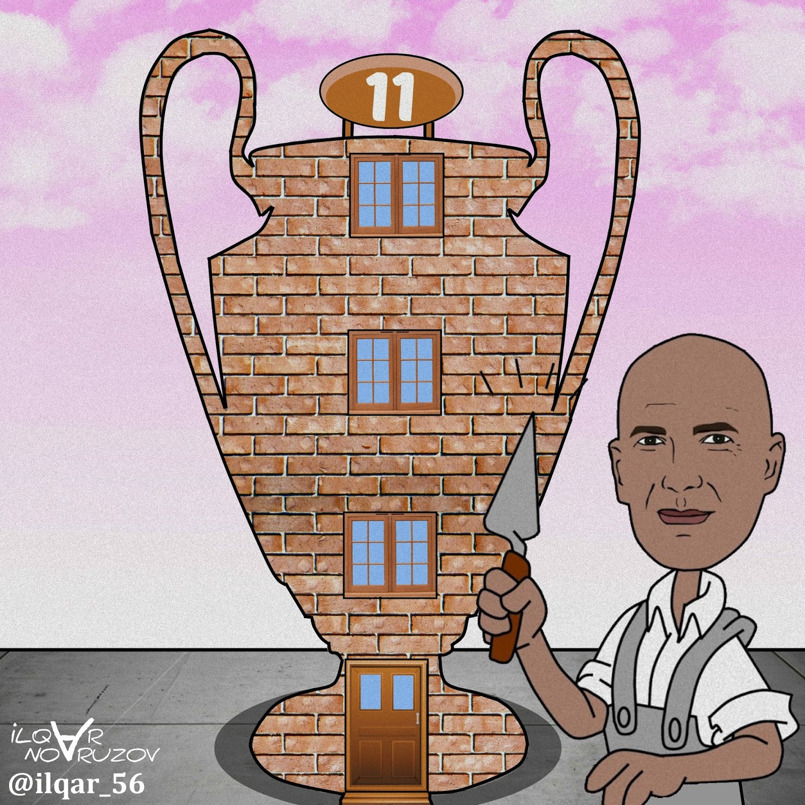 Ilqar Novruzov Cartoon: UEFA Champions League Real Madrid 2016. Cartoon