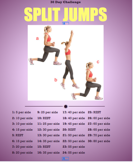 Fitness Bump!: Split-jumps.