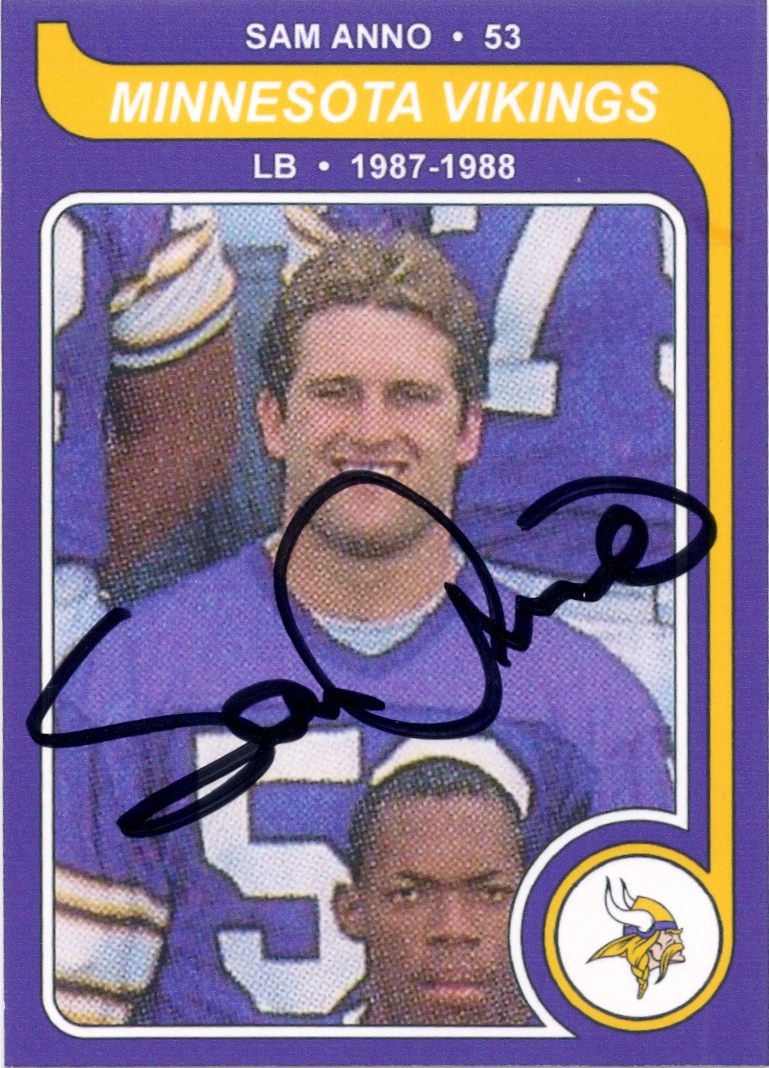 Minnesota Sports Autograph Project: SAM ANNO