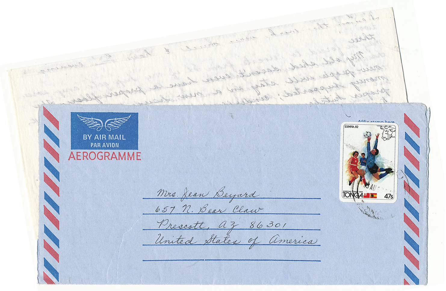 Aerogrammes & Airletters - Philatelic Archeology: Tomga: Aeorgramme ...