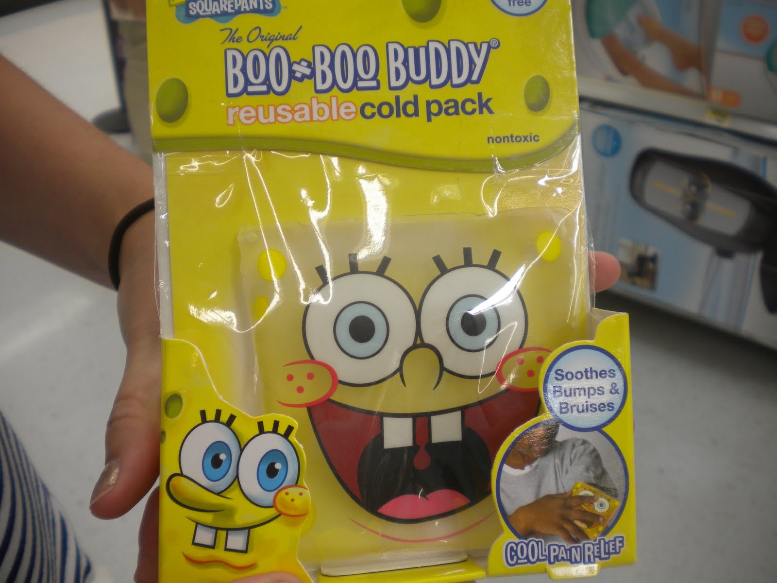 SpongeBob Is EveryWhere: SpongeBob is a cold pack
