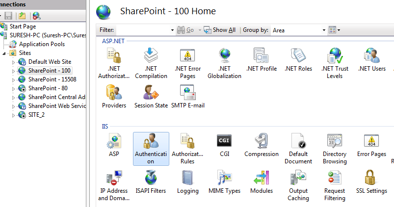 My SharePoint Space: Blank SharePoint Site in Windows 7