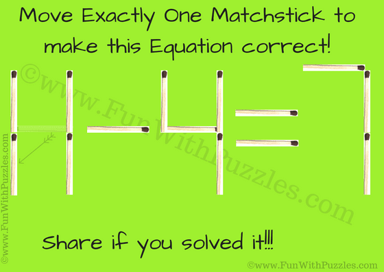 Tricky Matchstick Math Puzzle: Test Your Skills