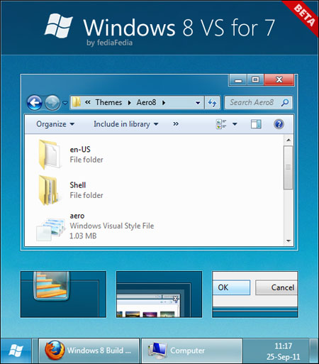Volta Blog: Windows 8 Visual Styles for Windows 7