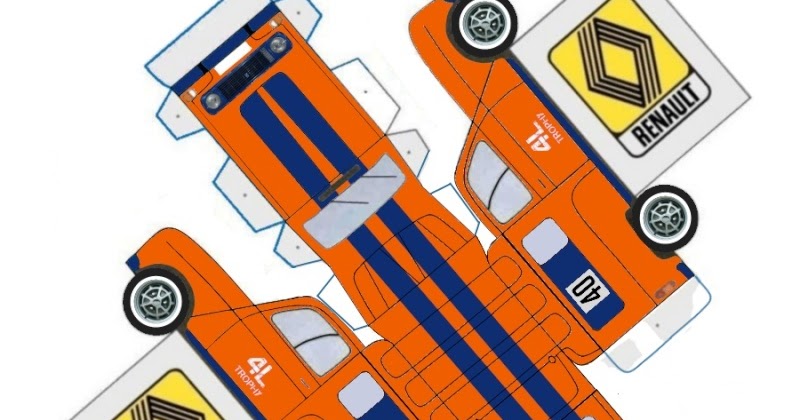 SP. Papel Modelismo: PaperCraft - Renault 4L