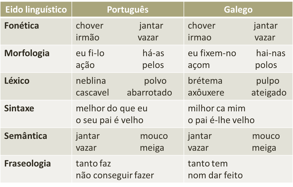 Galego para lusófon@s: Diferenças entre galego e português (I) - Introduçom