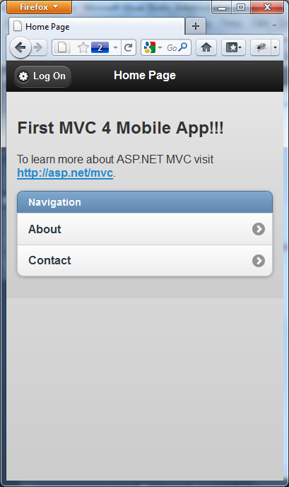 Aspnet Mvc 4 Mobile Project Template 9782