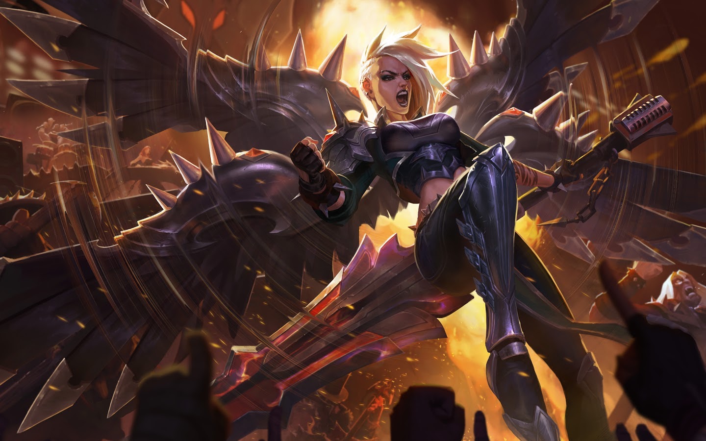 Pentakill Kayle, Splash Art, New Update, LoL, 8K, #45 Wallpaper iPhone ...