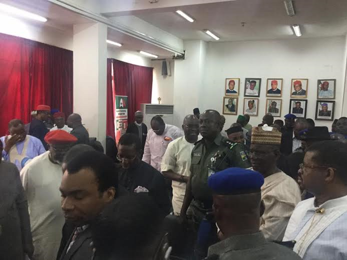 Photos: PDP caretaker committee members take over leadership of the party