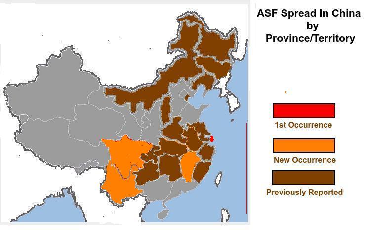 Avian Flu Diary: China MOA: ASF Reaches Shanghai - New Outbreaks In ...