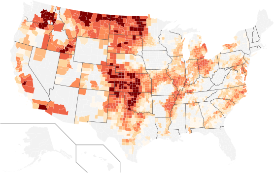 Live at the Witch Trials: Wheat Map of the US
