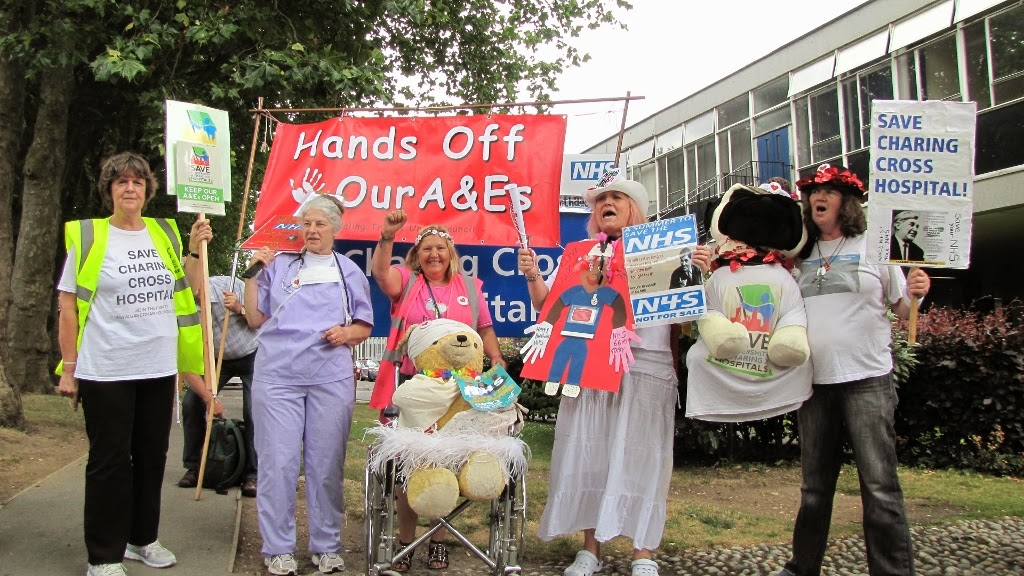 SAVE OUR HOSPITALS: 66th NHS Birthday Party at Charing Cross Hospital...