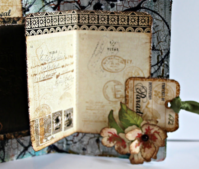 Pam Bray Designs: A Girl with Flair: Mixed Media Passport Mini Album ...