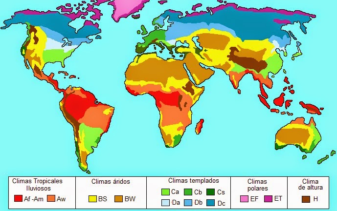 Nyfiken Geográfico: CLIMAS EN EL MUNDO