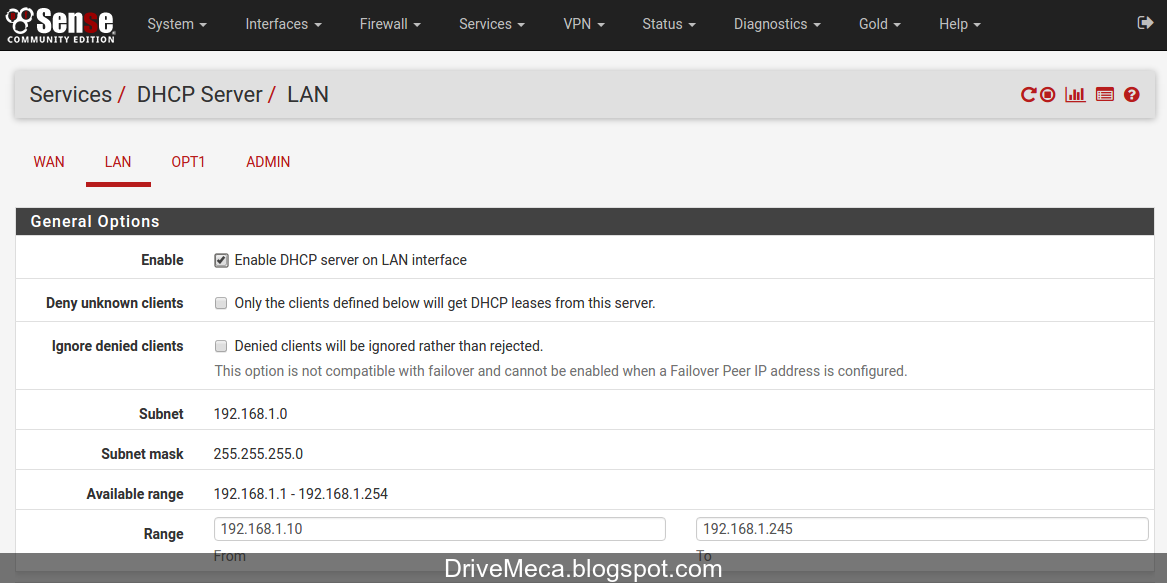 Como configurar DHCP Server en PFsense 2 paso a paso ~ videoJuegos y Open Source
