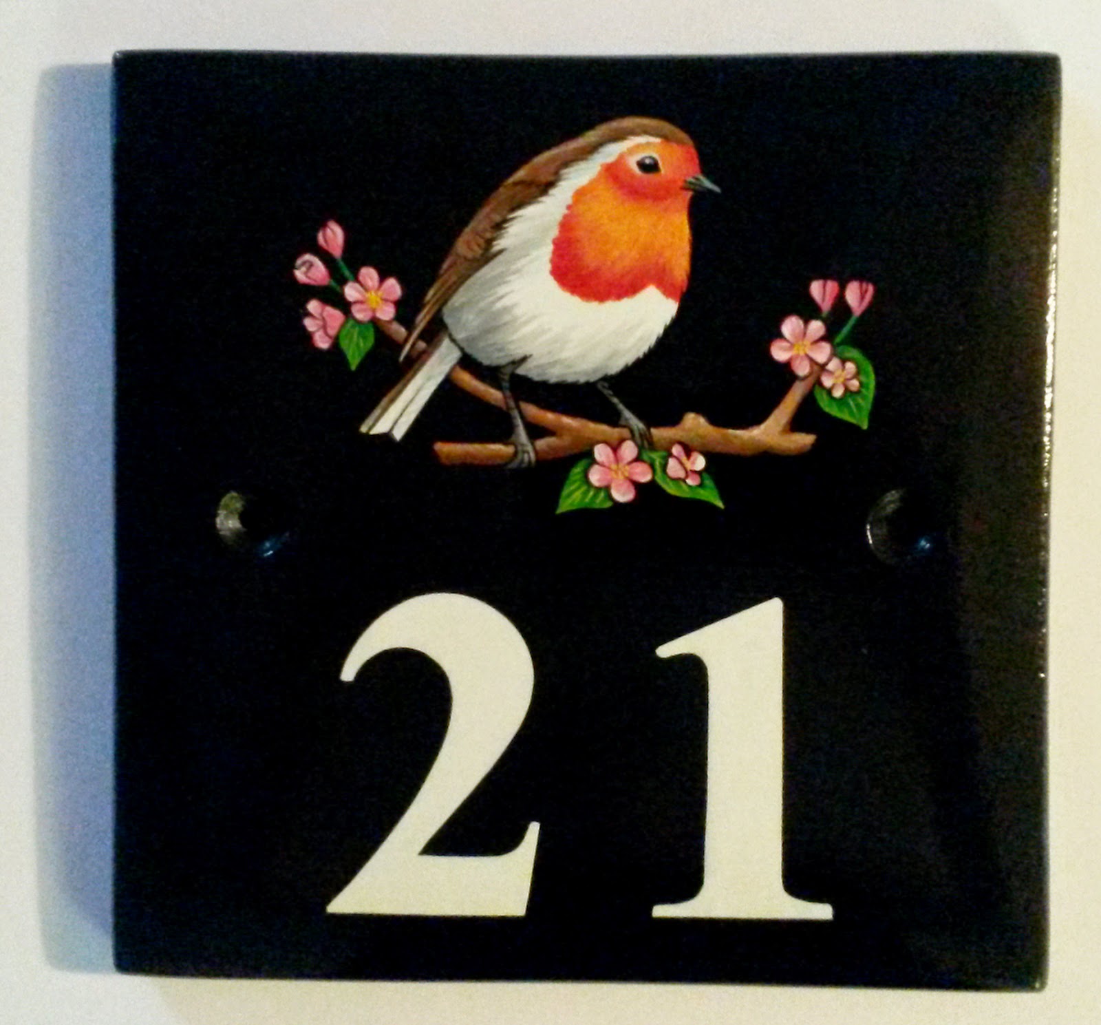 Hand Painted House Signs by Ceramic Art: House Signs, Door Numbers ...