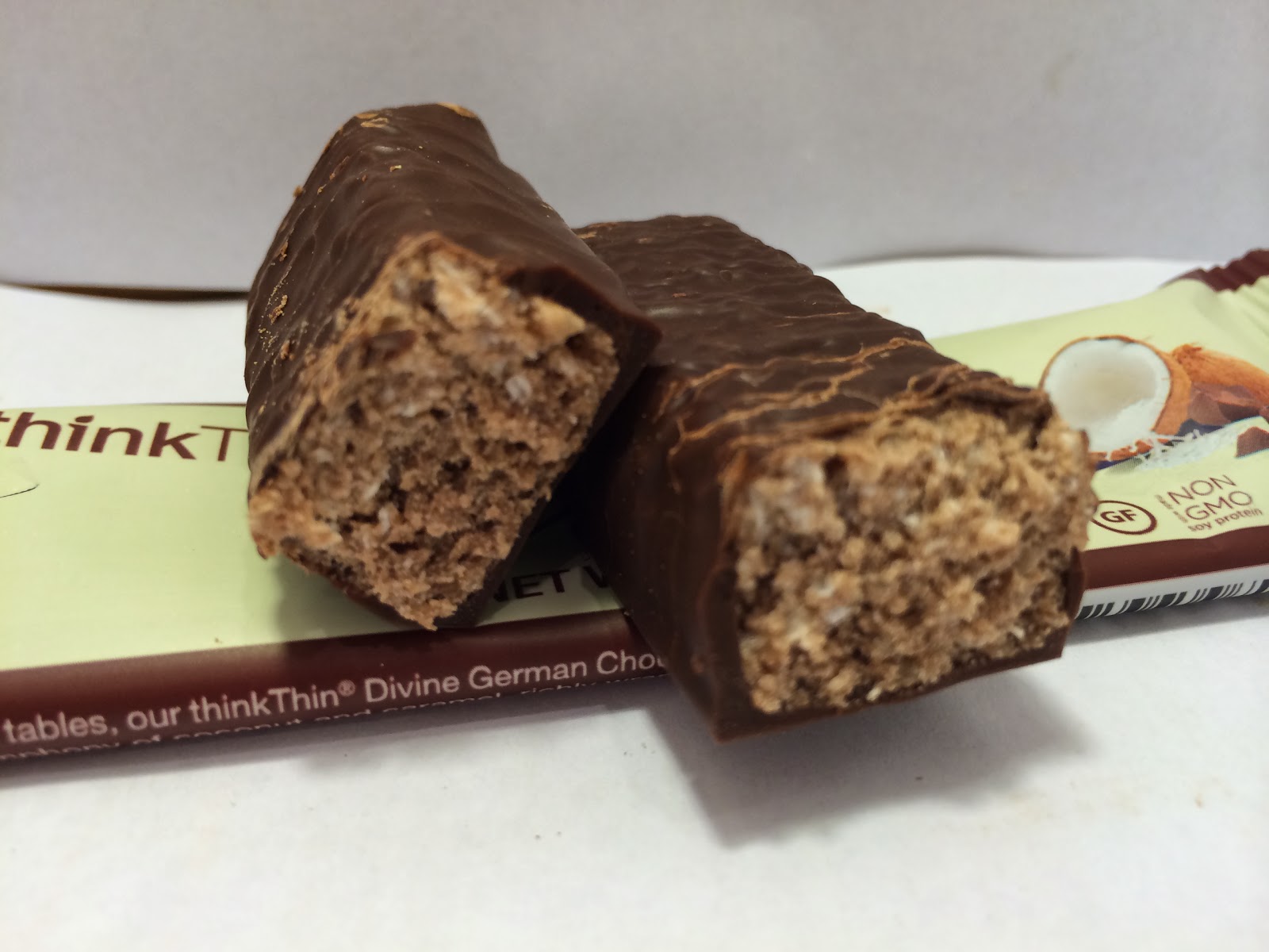 Crazy Food Dude: Review: thinkThin Divine German Chocolate Coconut Bar