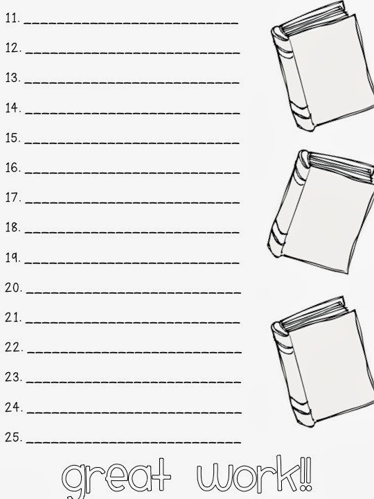 ABC's and Polka Dots: March Book-It Reading Log (FREEBIE)