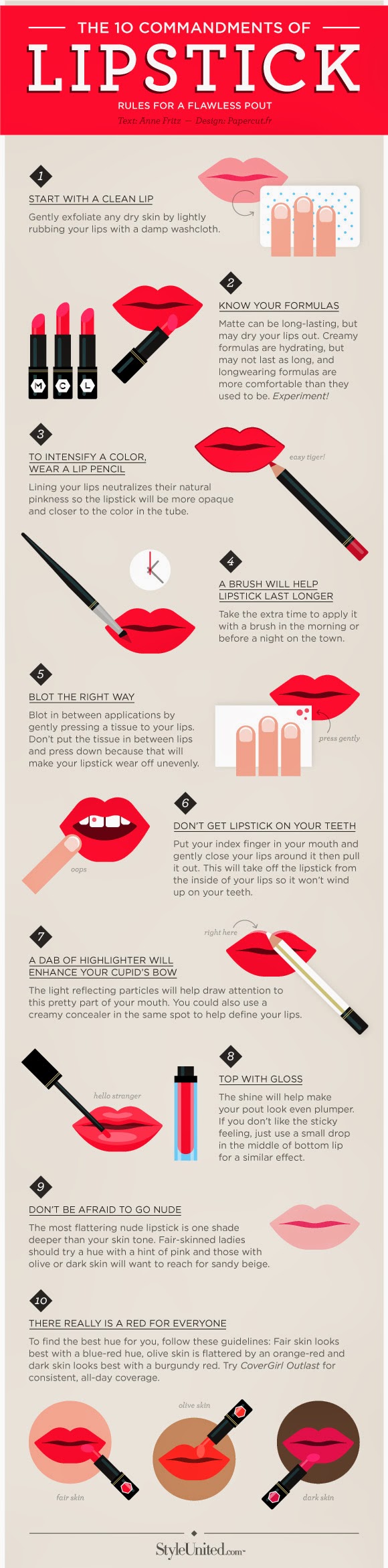 The 10 Commandments of Lipstick | The Silver Kick Diaries