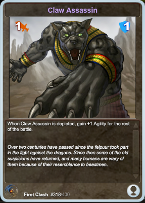 Clash Of The Dragons Cards: Claw Assassin