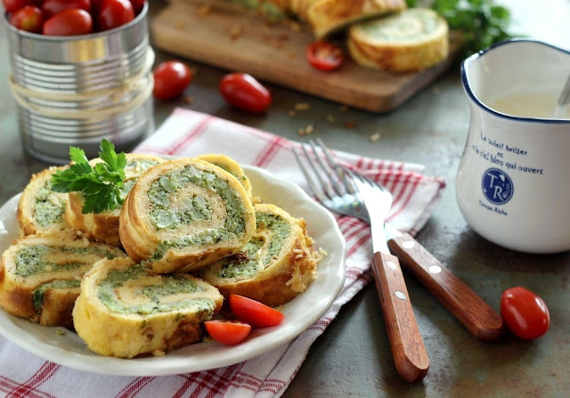 Juditka konyhája: ~ SAJTOS BROKKOLIS ROLÁD