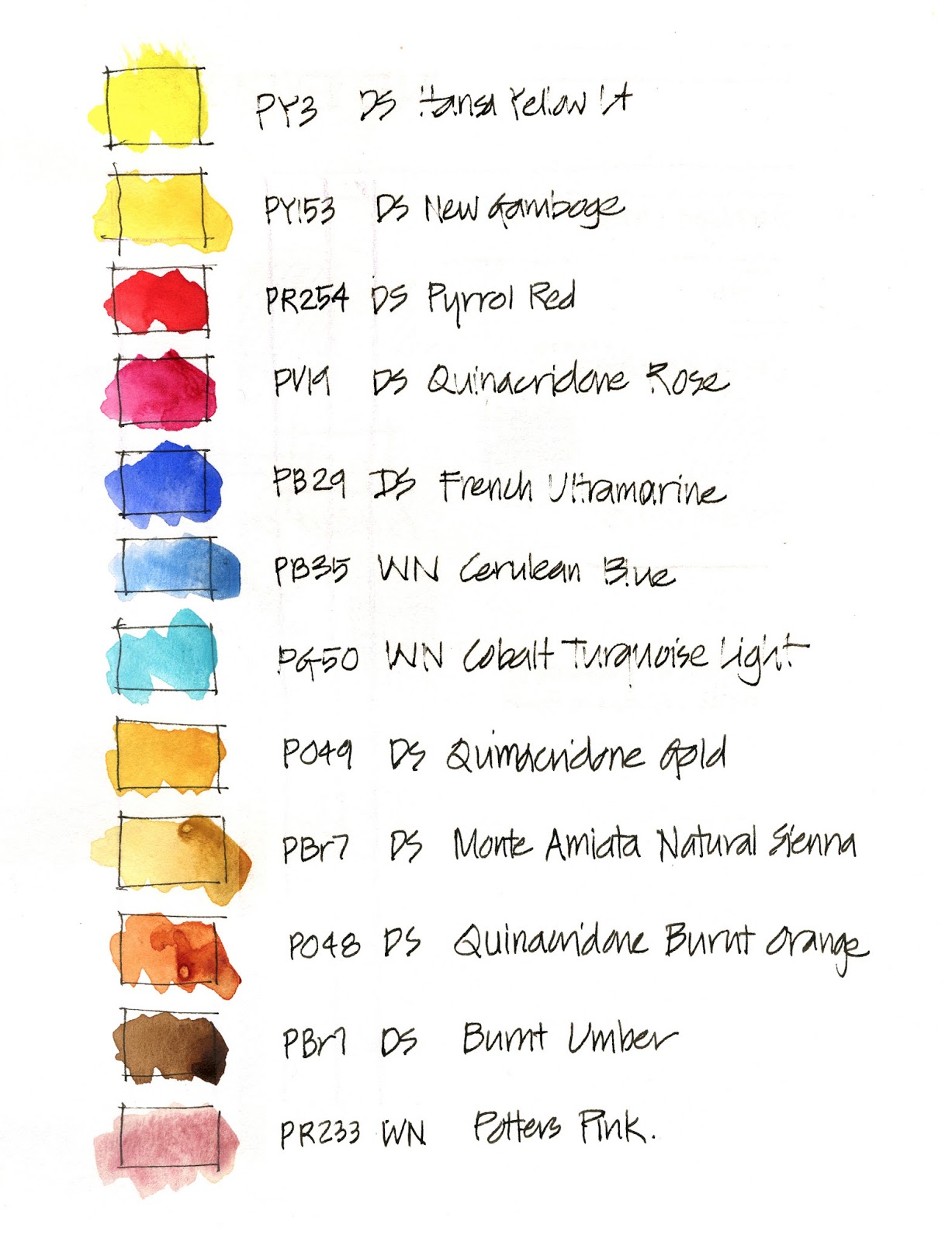 Updated basic palette - Liz Steel : Liz Steel
