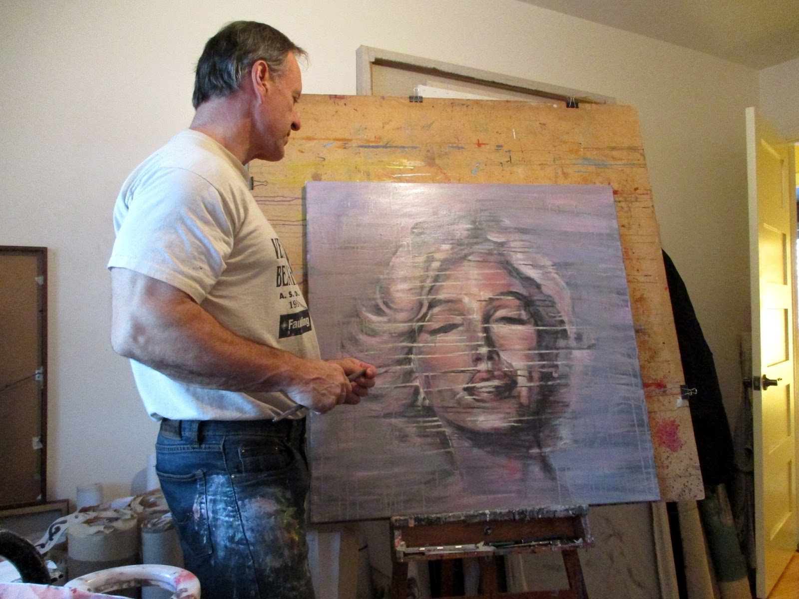 Ron's Conversations in Paint: An exploration of horizontal lines...