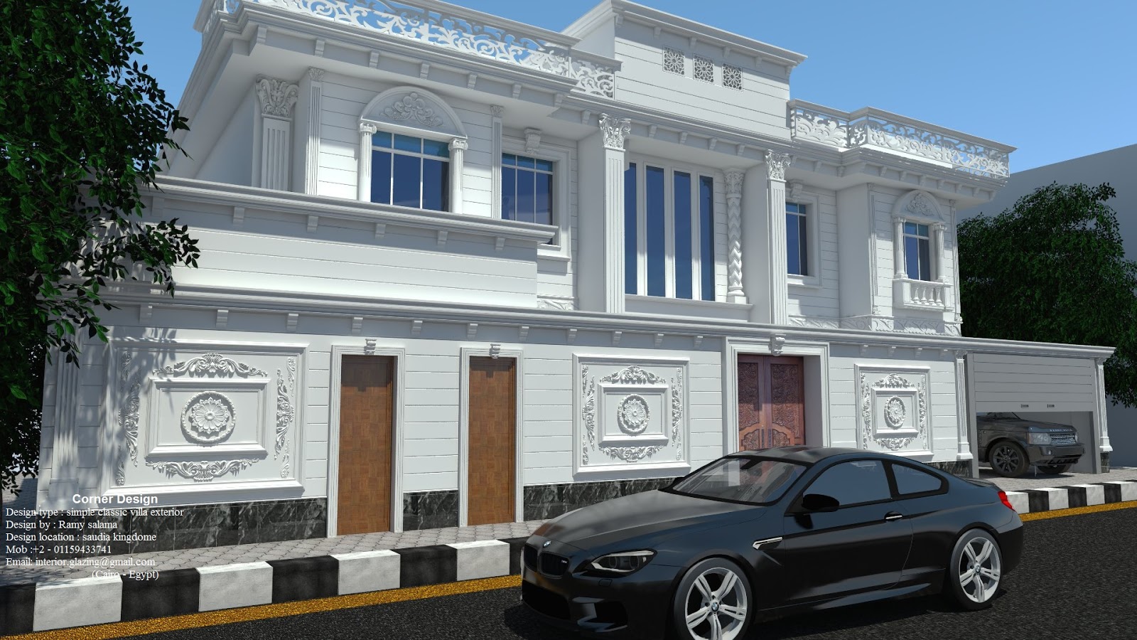 Corner Design: Simple Classic Villa Exterior Design , (Powered by ...