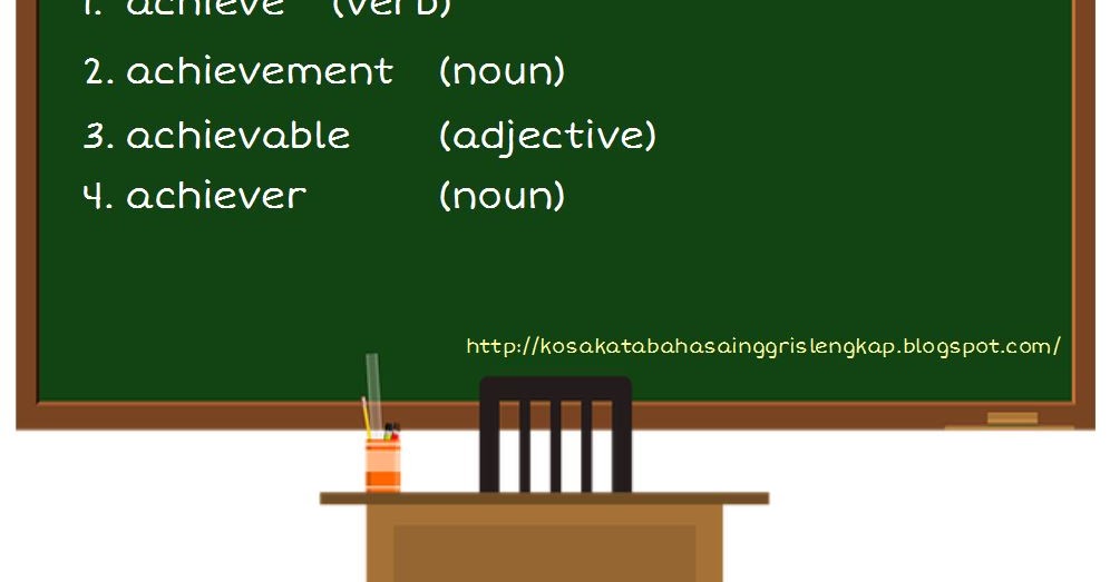 Arti achievement dalam bahasa Indonesia beserta contoh kalimatnya