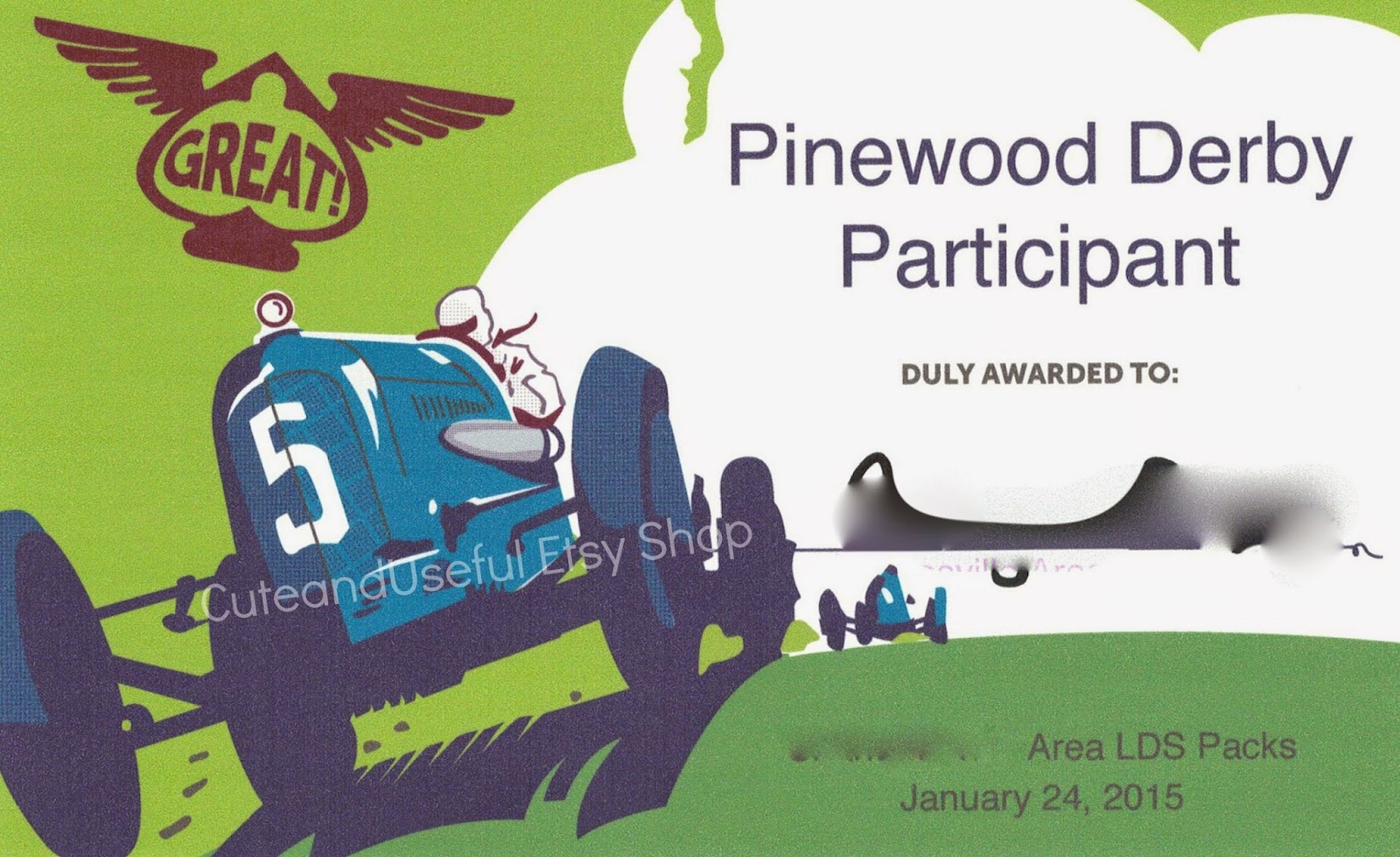 1001 Goals: DIY Pinewood Derby Trophies and Awards