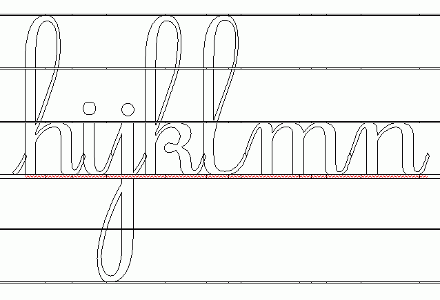 CUTe-Learner: Cursive Script Lower Case Letters 書寫體小寫字母