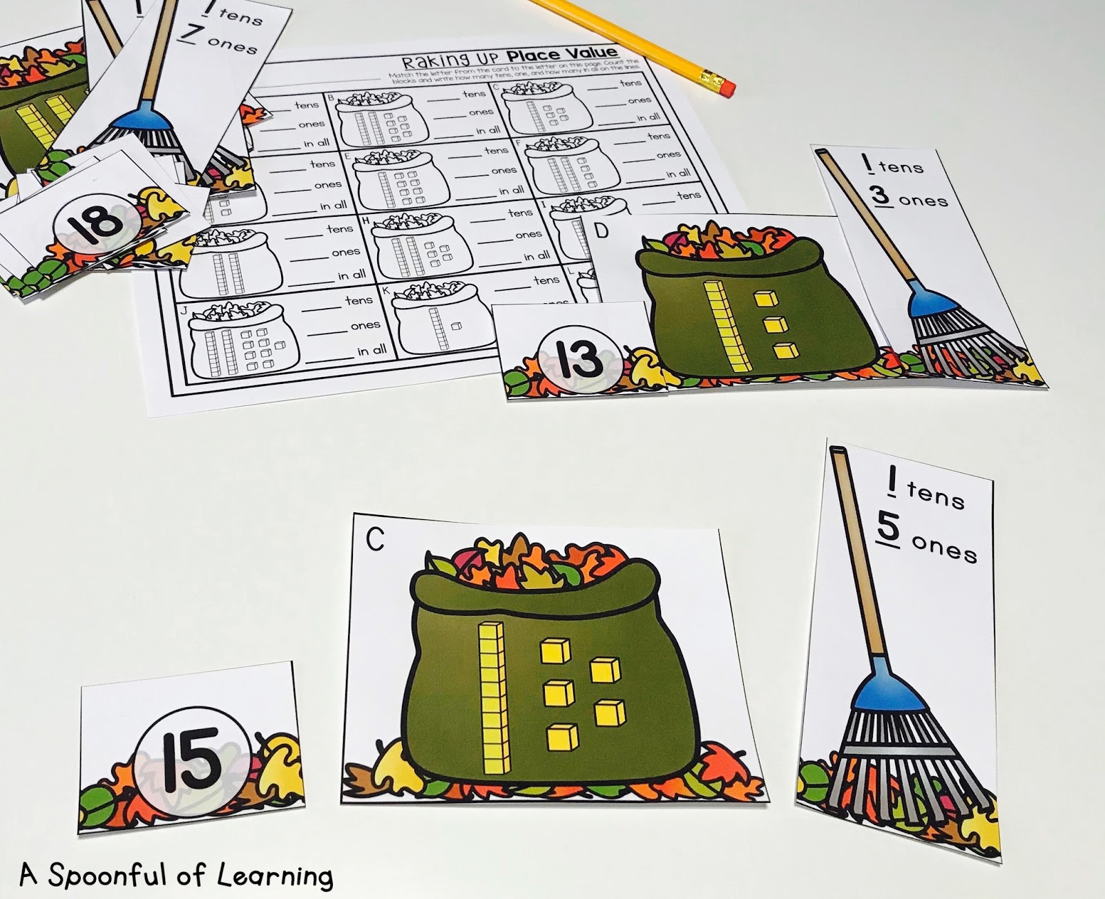 October Centers - First Grade - A Spoonful of Learning