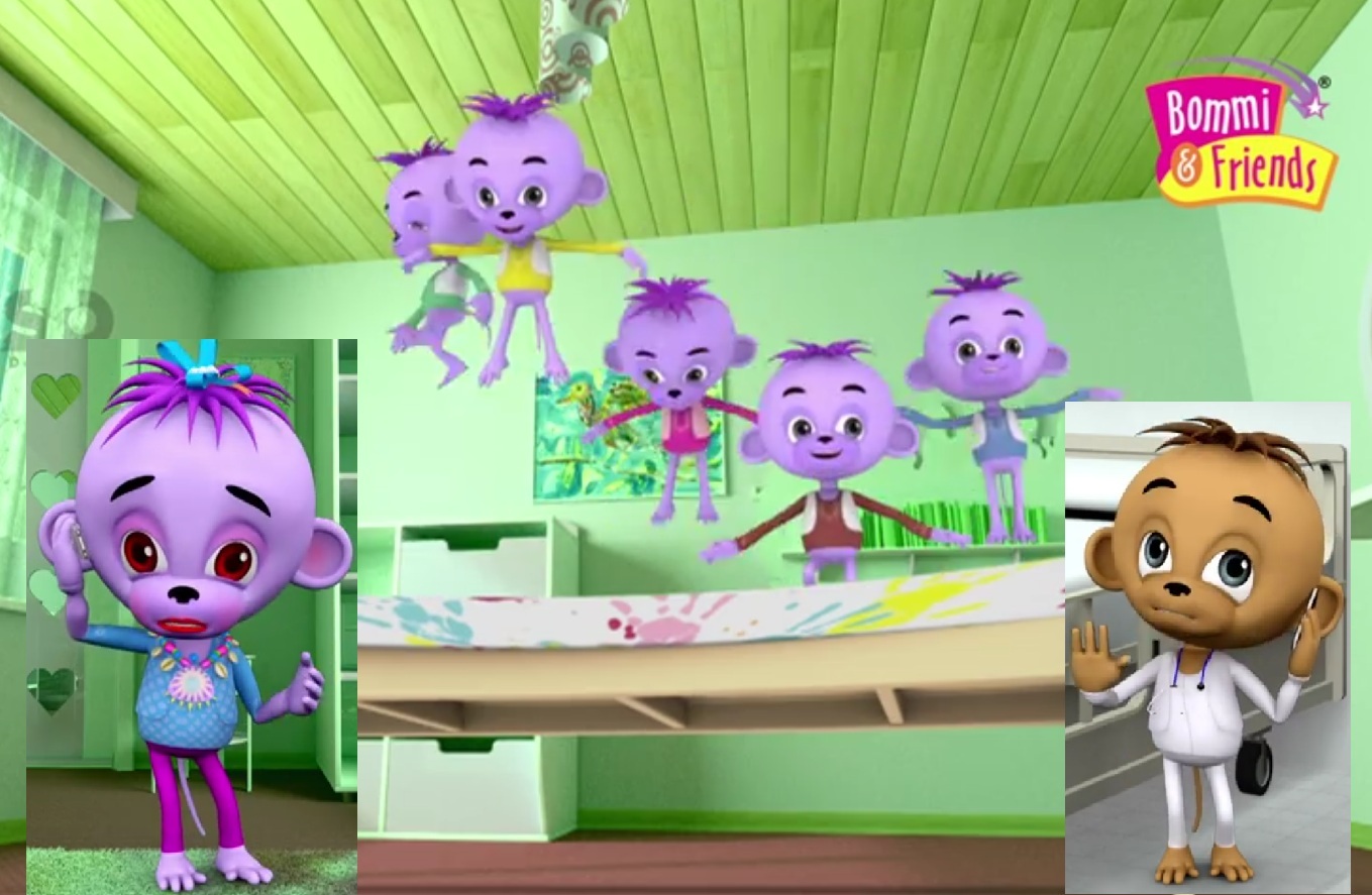 Little BoBo Five Little Monkeys Jumping on the Bed| English Nursery ...