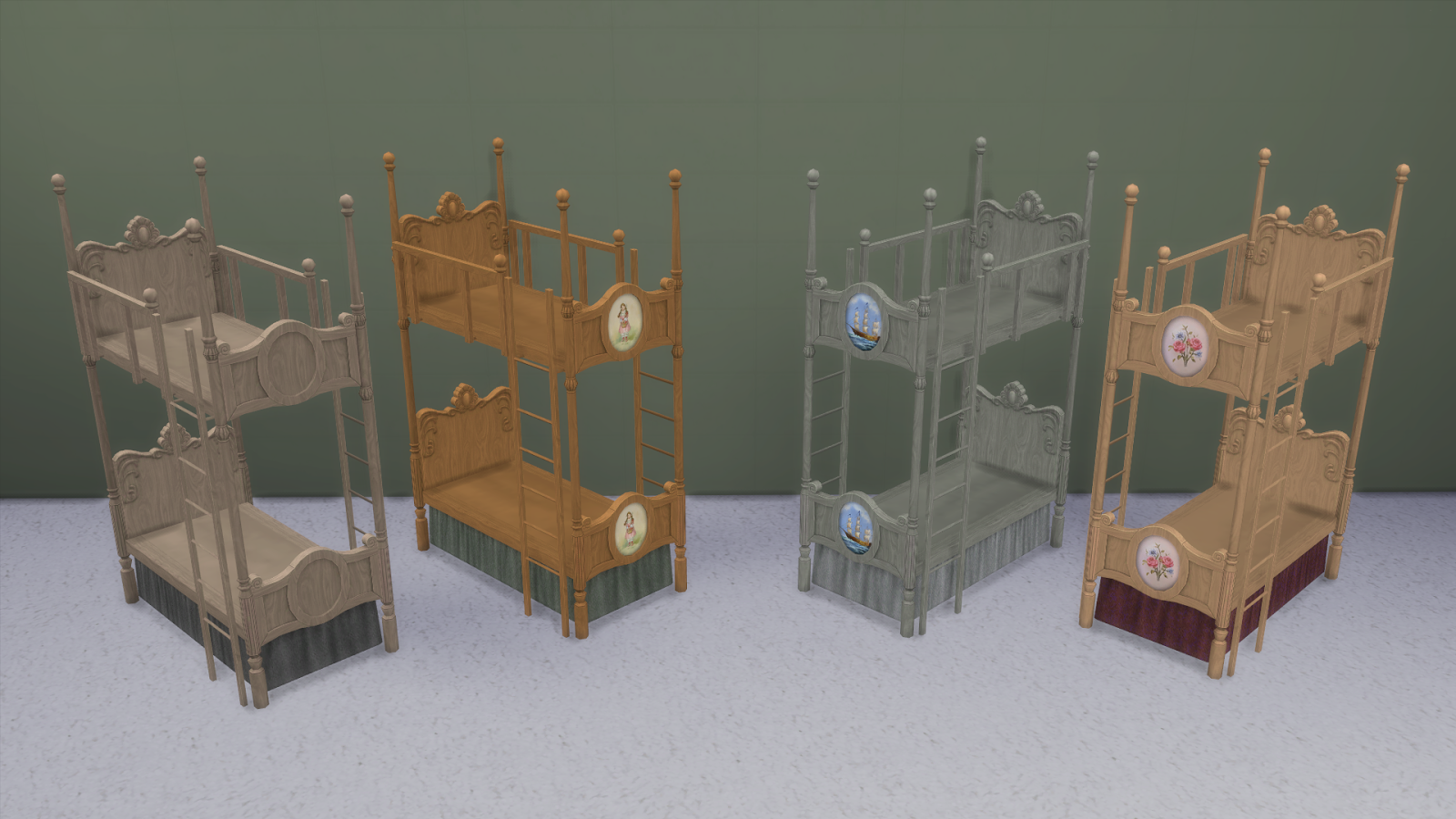 ts3 to ts4 - Antique Bunk Bed for Toddlers (two versions) | 3