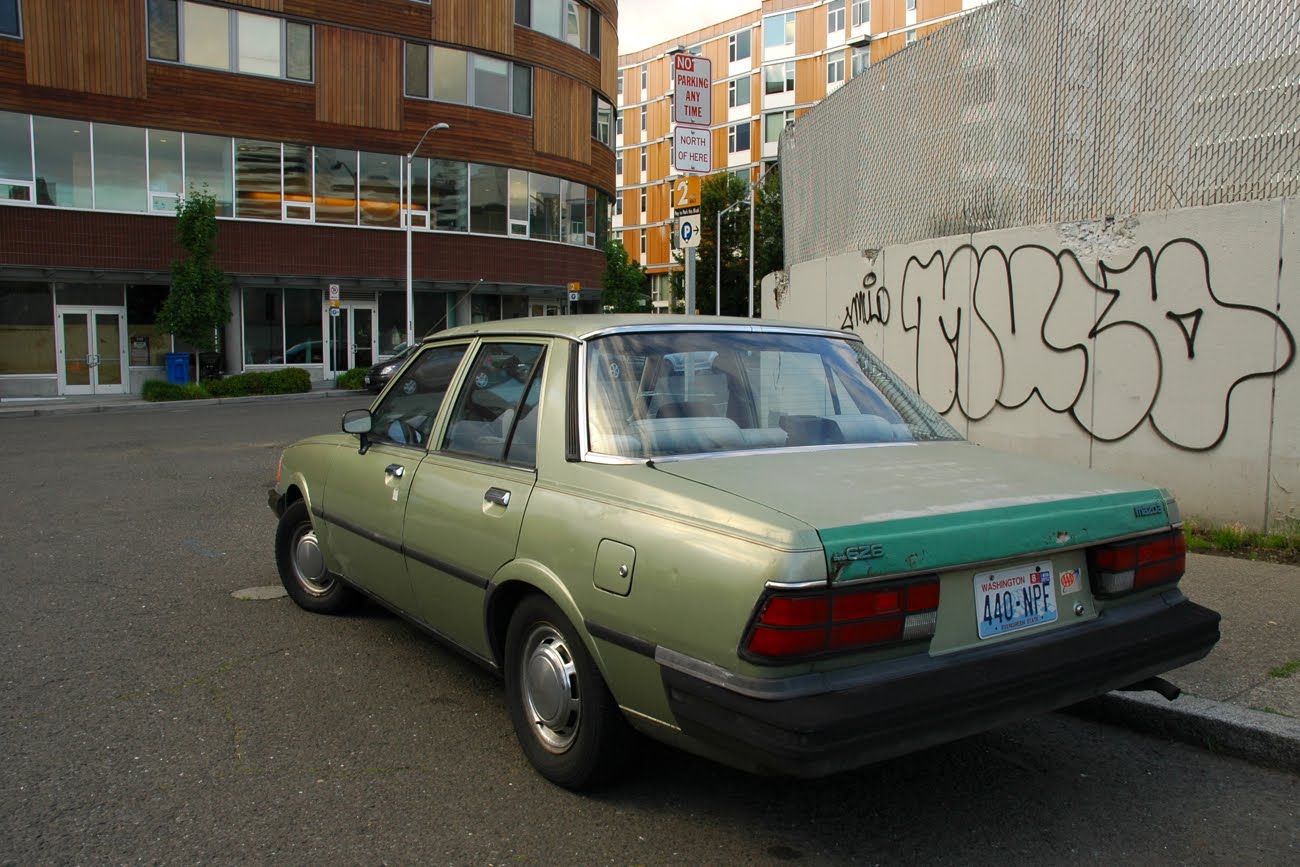 OLD PARKED CARS.: 1982 Mazda 626.